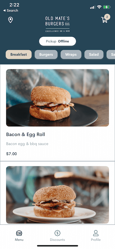 Old Mate's Burgers Coffs Harbour - Order Online